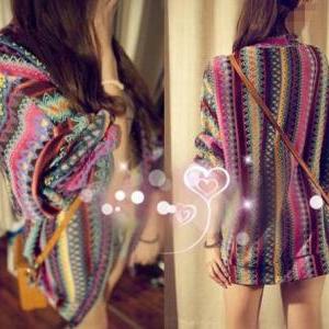 Boho Knit Sweater Oversized Cardigan on Luulla